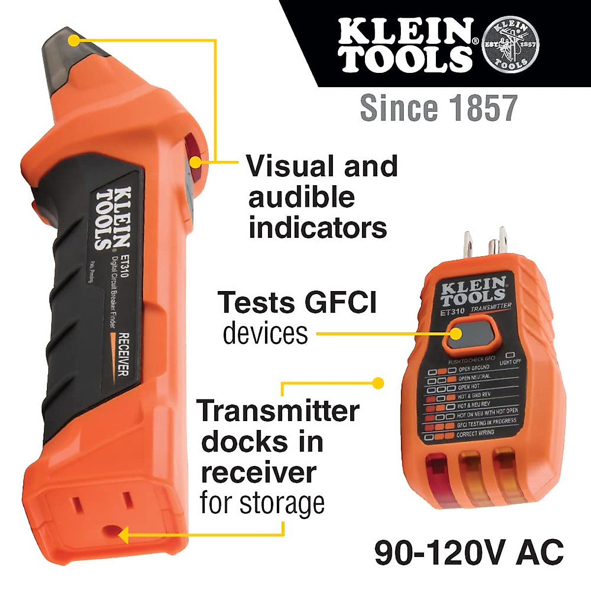 Klein Tools Circuit Breaker Finder and GFCI Outlet Tester Bundle