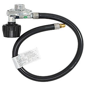 UpStart Components BBQ Gas Grill Propane Regulator Hose Replacement Parts for Weber Weber 1100 LP - Compatible Barbeque 21" Hose and Regulator with 1/8 NPT Male Thread with QCC1 Connection
