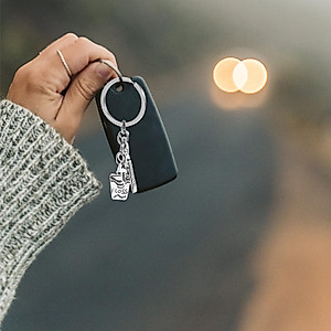 Happyyami Toothbrush Toothpaste Keychain Metal Pendant Key Chain for Birthday Keychain for Kids Children Adults