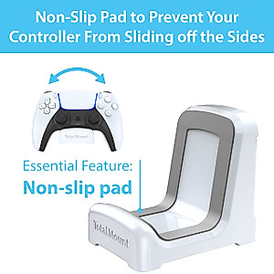 TotalMount Holders for PS5 Controllers – Premium Mounts Will Not Damage Your Wall with Screws or Permanent Adhesive (Wall Stands for PlayStation Controllers – Two Pack)