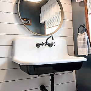 Vintage Tub & Bath 36 Inch Cast Iron High Back Farm Sink