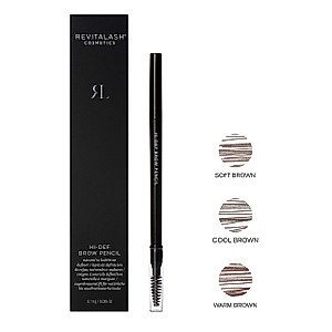 RevitaLash Cosmetics, Hi-Def Brow Pencil, Soft Brown, Hypoallergenic & Cruelty-Free