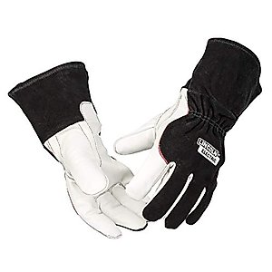Lincoln Electric DynaMIG HD Professional MIG Welding Gloves | Comfort & Heat Resistance | Large | K3806-L Black