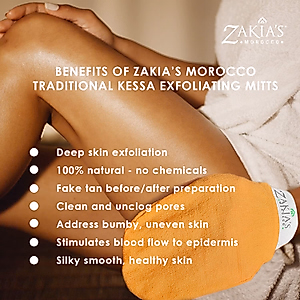 Original Kessa Exfoliating Glove - Lively Pink - Microdermabrasion Exfoliating Mitts, Removes unwanted dead skin, dirt and grime and Keratosis Pilaris. Great for spray tan removal. 1 unit