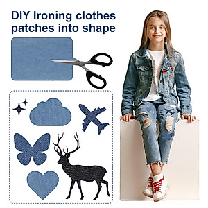Phinus Iron-On Patches for Clothing, Each Pack 30PCS Denim Patches for Jeans Kit 3 x 4.25 Inch, Iron-On Patches Can Be Used to Repair Jeans and Garments, and Can Also Be Used to Decorate