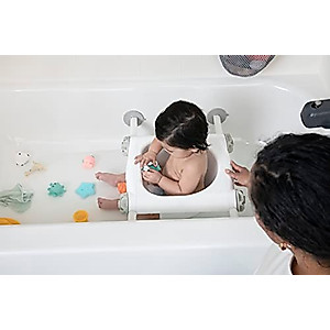 Regalo Baby Basics™ Bath Seat, Provides Support and Balance for Sit-Up Bathing, Includes Strong and Secure Suction Cup System, Drain Holes for Easy Clean Up, Sets Up and Stores in Seconds