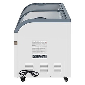 KoolMore KM-ISCF-58MD 58-inch Manual Defrost Island Chest Freezer with 14 cu. ft. in White, ETL Listed