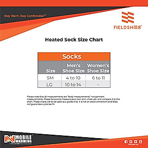 Fieldsheer Thermal 2.0 Heated Socks with Battery Pack for Men and Women - Dark Grey, Small
