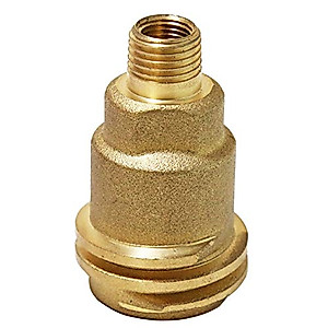 DOZYANT 5042 Male QCC1 Acme Nut Propane Gas Fitting Hose Adapter with 1/4 Inch Male Pipe Thread, Propane Quick Connect Fittings