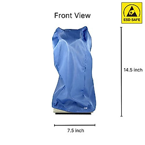 ESD Safe Microscope Dust Cover, Blue Cotton Fabric, BoliOptics MA02024102
