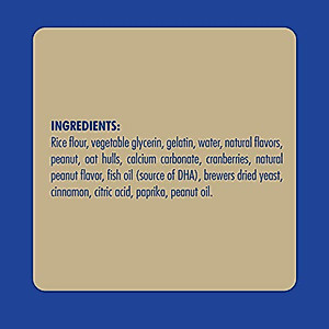 N-Bone Puppy Teething Rings Peanut Butter Flavor Dog Treat, 6 Count Bag, 7.2-oz