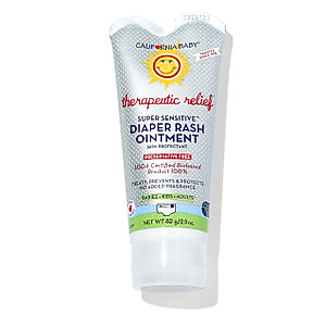 California Baby Super Sensitive Unscented Diaper Rash Cream | Zinc Oxide Ointment | 100% Bio-Based | Fragrance Free | Hypoallergenic | Soothing Diaper Rash Cream For Baby | 82 g / 2.9 oz
