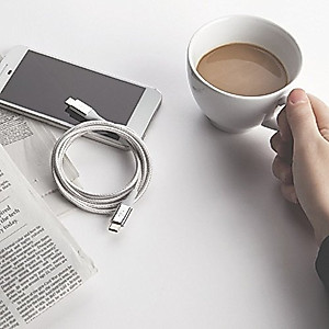 Belkin MIXIT DuraTek Kevlar USB-C (USB Type C) to USB-C Cable, 4 Feet (Silver)