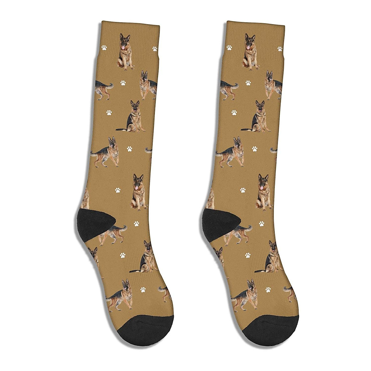 Subvise Funny German Shepherd Dog Crew Socks,Personalized Pet Athletic Winter Socks for Men Women (German Shepherd)