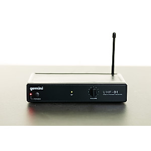 Gemini UHF-01M F1 Handheld Wireless Microphone System - Channel 1 - Professional Karaoke, DJ, and Podcast Mic