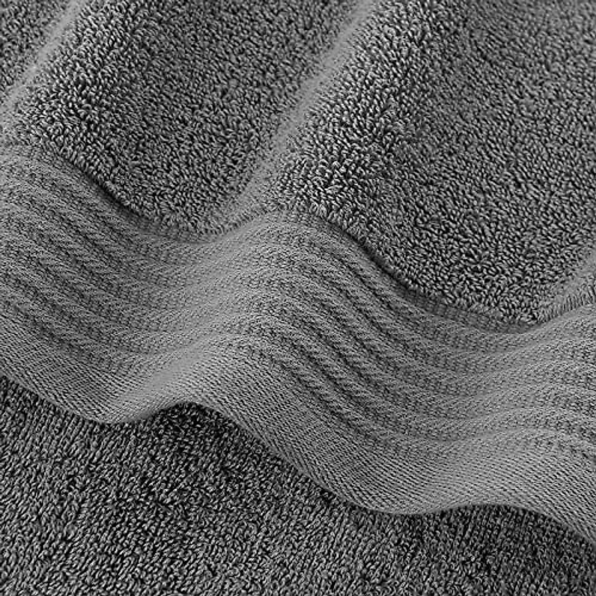 VANZAVANZU 3 Pack Hand Towels for Bathroom Premium Hand Towels Set (13×29 in) Ultra Soft and Highly Absorbent Bathroom Hand Towels Upgraded (Dark Grey)