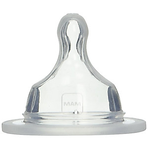 MAM Slow Flow Nipples, Level 1, 0+ Months, 2-Count