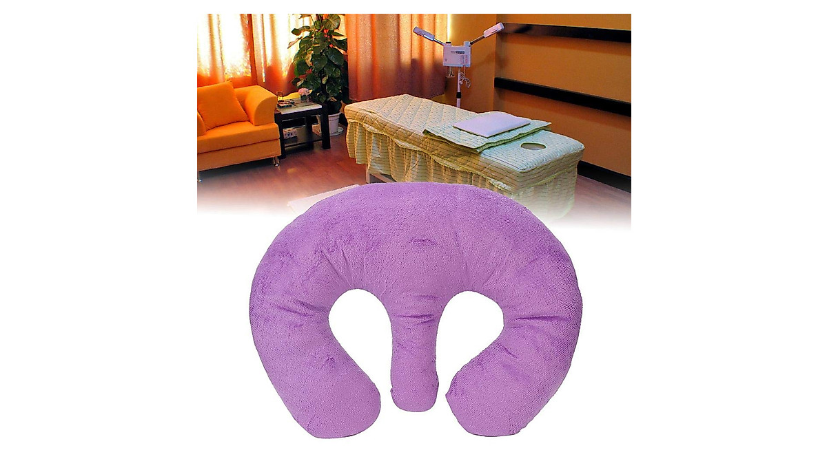 Soft Chest Pillow for Beauty Salon & Breast Support - Purple