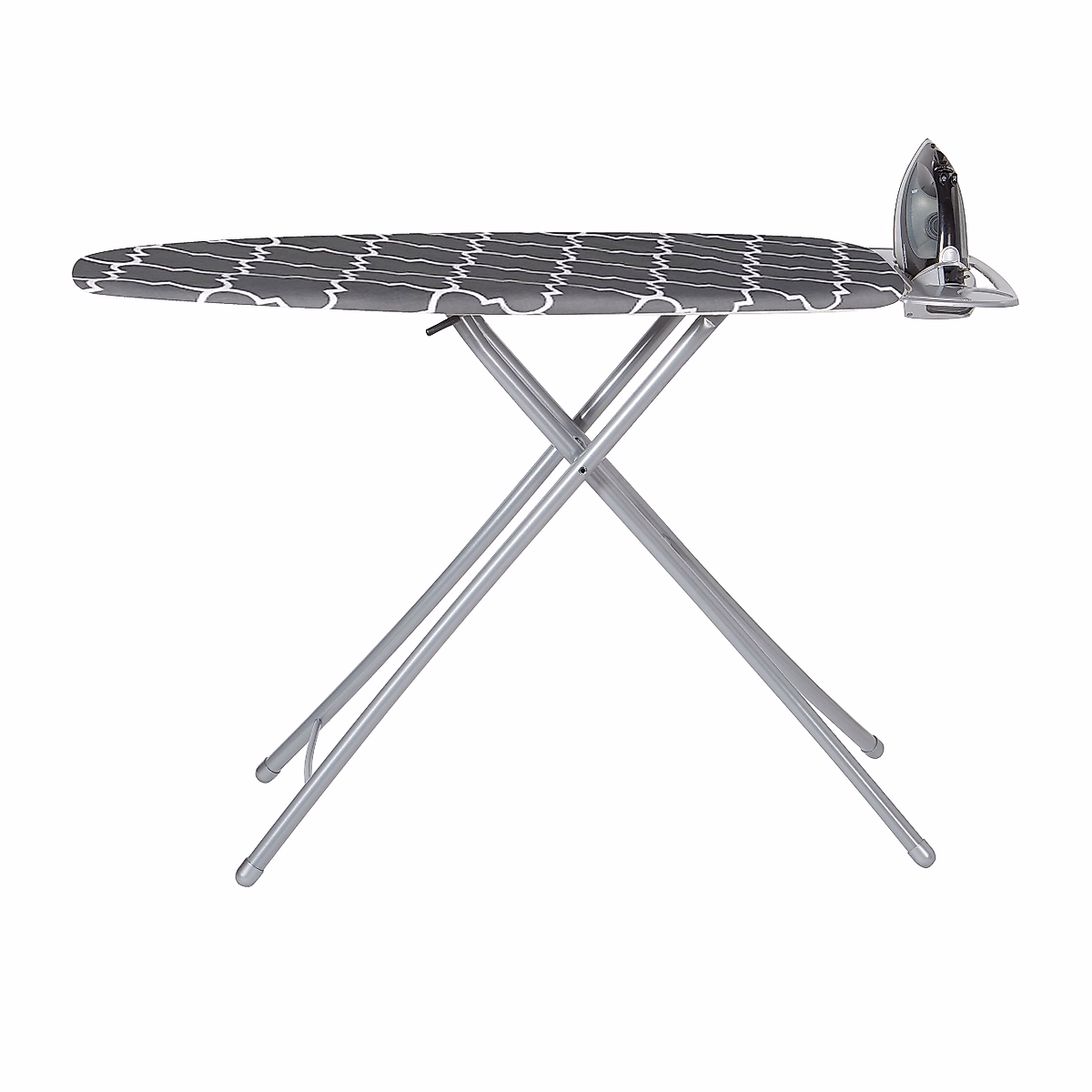 Tidy Zebra Ironing Board Made in USA – Compact Space Saving Standard Ironing Table with Extra Thick Cotton Ironing Boards Cover & Iron Rest – Collapsible Ironing Board for Easy Storage