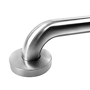 QWORK 23" Concealed Mount Safety Bath and Shower Grab Bar, Stainless Steel Shower Handle, Bathroom Balance Bar, Safety Hand Rail Support Bar for Handicap Elderly Injury, Wall Concealed Mount Handle