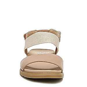 Dr. Scholl's Shoes Women's Island Life Strappy Flat Sandal,Tawny Birch Smooth,7.5