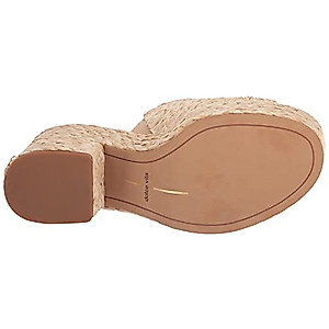 Dolce Vita Women's Elora Heeled Sandal, LT Natural Raffia, 10