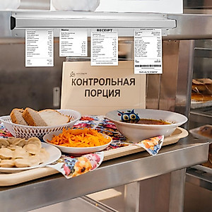 Elesunory 4 Pcs Ticket Holder for Restaurant, Receipt Holder for Restaurant, Keep Orders Organized, 16 in Sliver Aluminum Slide Check Rack and 5.5 in Receipt Spike for Kitchen Office Cafes Bar