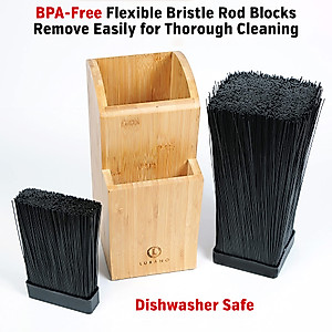 Universal Knife Block Without Knives - Kitchen Knife Holder for Kitchen Counter - Extra Large Bamboo Knife Block Holder