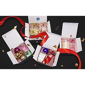 MESHA 50 Pcs Gift Boxes with Lids 6x6x4,Sturdy Bridesmaid Proposal Paper Gift Box for Presents,Recyclable Shipping Gift Boxes Bulk, Party Favor Gift Boxes for Mother's Day,Wedding,Graduation,Birthday