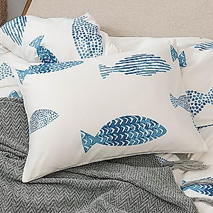 Kawaii Duvet Cover King Size, 3 Pieces Soft Lightweight Microfiber Duvet Cover Set, Tropical Hawaiian Bedding Comforter Cover Set with Zipper Ties, 1 Duvet Cover and 2 Pillowcases, No Comforter