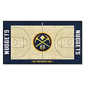 Fanmats 9485 NBA Denver Nuggets Court Nylon Court Runner