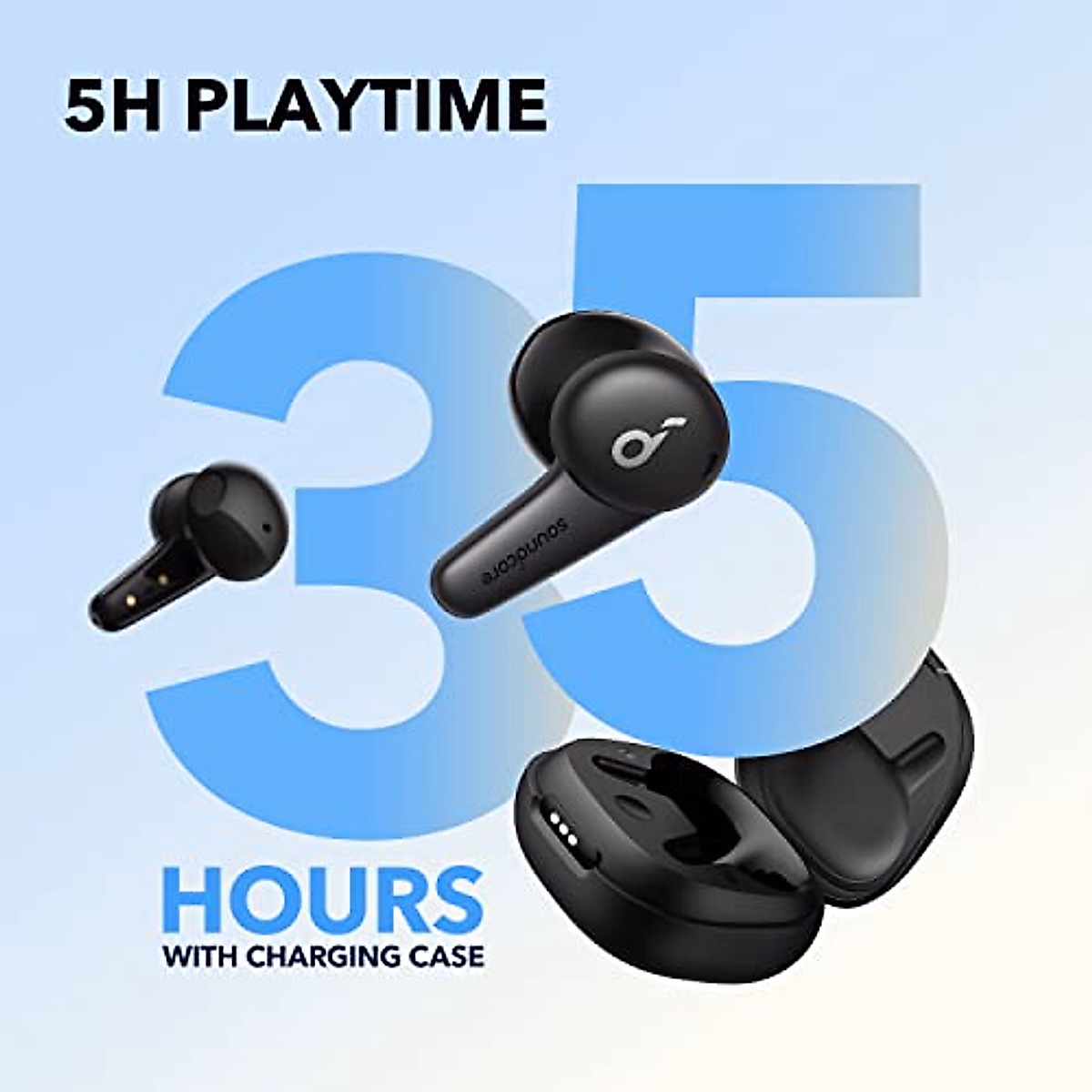 Soundcore by Anker Life Note 3S True Wireless Earbuds, Powerful Sound, 4 Mics for Clear Calls, Superior Comfort, Wireless Charging, 35H Playtime with Fast Charging, App for Customized Sound