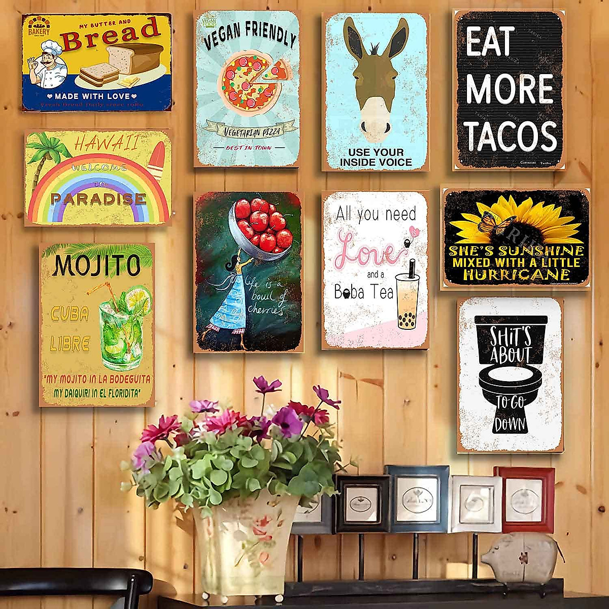 BIGYAK The Only Bad Workout is The One That Didn't Happen 20X30 cm Retro Look Tin Decoration Crafts Sign for Home Kitchen Bathroom Farm Garden Garage Inspirational Quotes Wall Decor