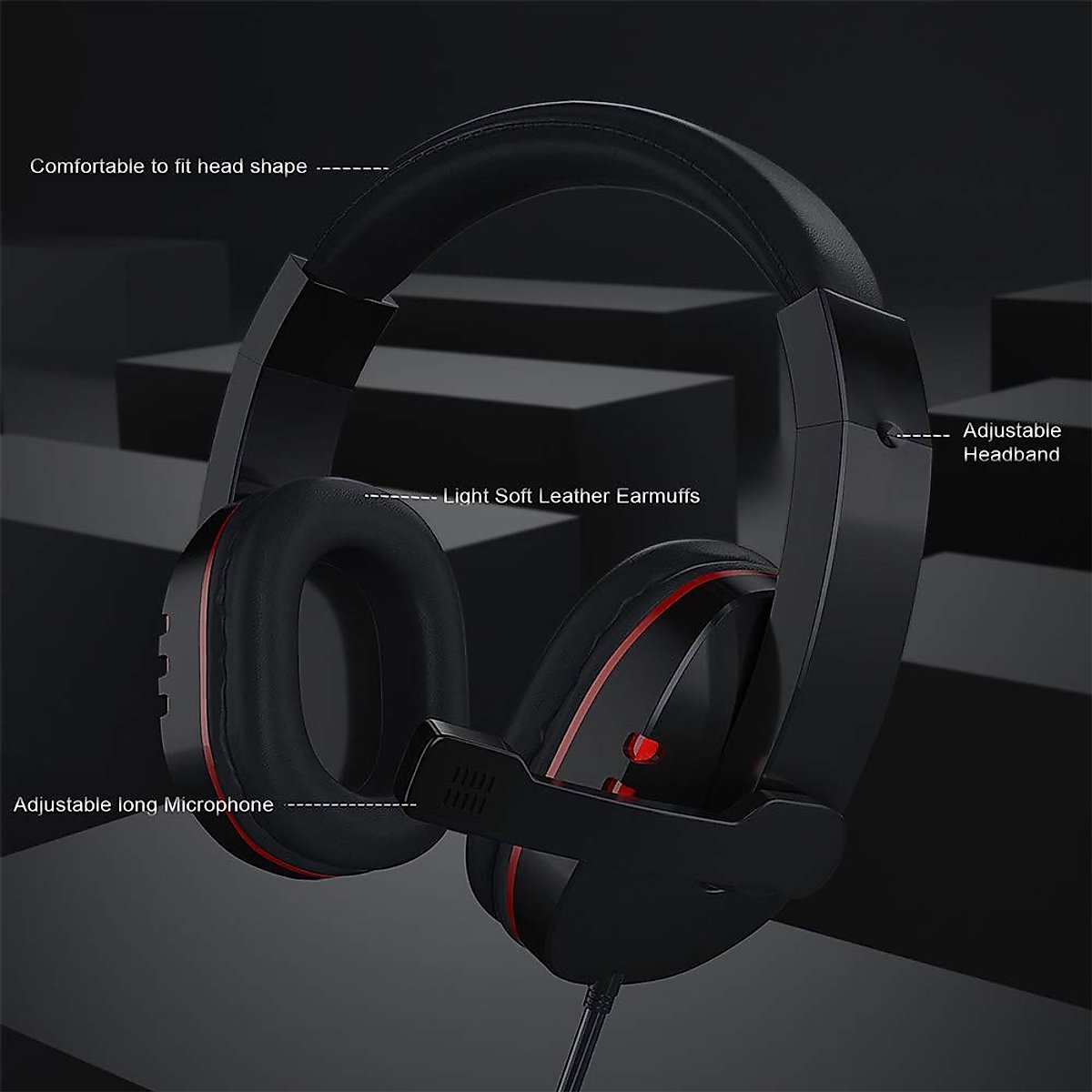 One Hand RGB Gaming Keyboard and Backlit Mouse and Gaming Headset with Microphone,USB Wired Rainbow Single Hand Mechanical Feeling Keyboard with Wrist Rest Support, Gaming Keyboard Set for Game