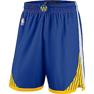 Golden State Warriors NBA Kids Youth 8-20 Icon Edition Blue On-Court Swingman Performance Shorts (Size 8)