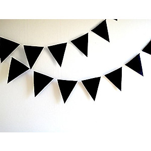 Amscan Pennant Banner, 15 feet, Jet Black