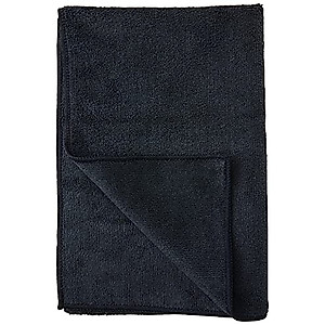 Chemical Guys MIC36103 Workhorse XL Black Professional Grade Microfiber Towel, Rubber/Plastic/Vinyl (Safe for Car Wash, Home Cleaning & Pet Drying Cloths) 24" x 16", Pack of 3