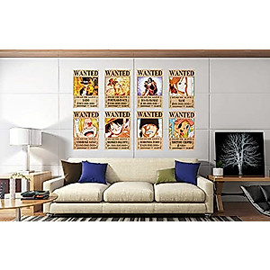 One Piece Wanted Posters 42x29cm 17Pcs Straw Hat Pirates Crew Luffy 1.5 Billion Collection Birthday Gifts
