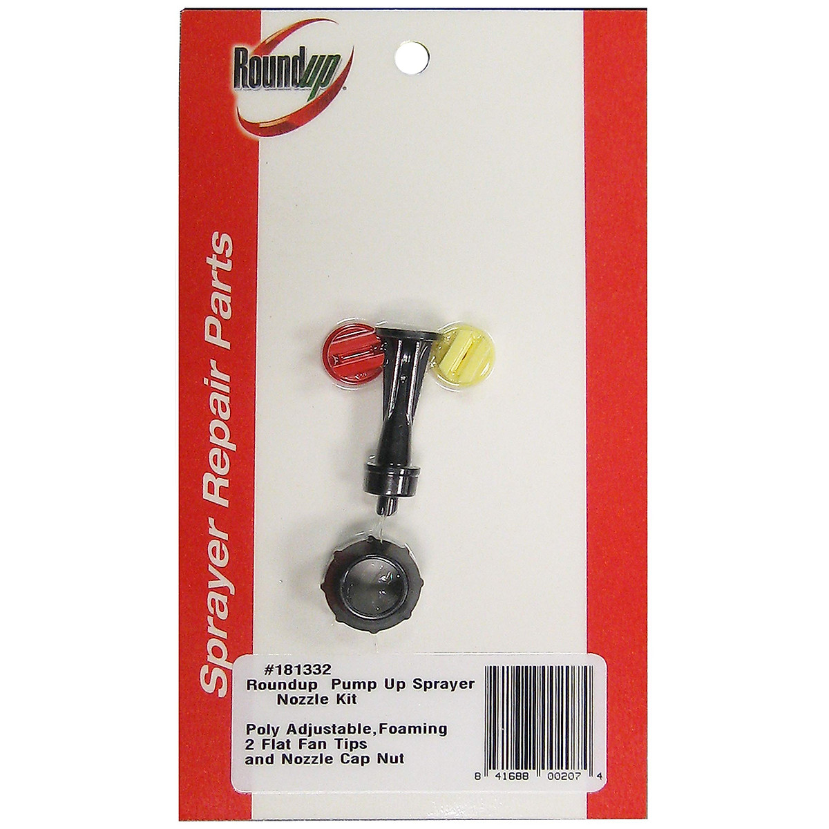Roundup 181332 Nozzle Kit with 2 Flat Fans and Foaming Nozzle