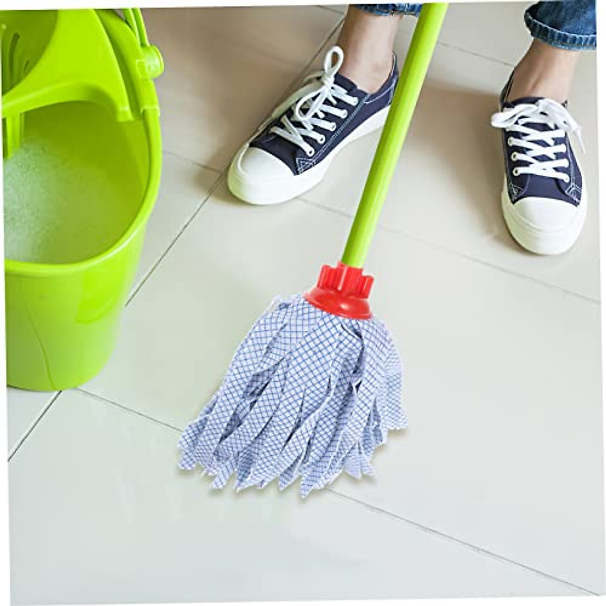 Hemoton 2pcs Mop Replacement Head Commercial Mop Microfiber Mop Sponge Mop Floor Cleaning Tool Mop Head Refill Cotton Floor Cleaning Practical Mop Cloth Mop Head Replacement Wipe The Floor