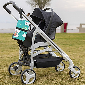 Llama Alpaca Baby Changing Pad, Portable Diaper Changing Pad, Diaper Bag Mat, Foldable Travel Changing Station | Stroller Strap,Side Pocket for Wipes Diaper