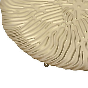 TABLECLOTHSFACTORY 12" Gold Wavy Hairpin Leg Metal Serving Tray Dessert Display, Pedestal Wedding Cake Cupcake Stand Centerpiece