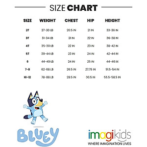 Bluey Toddler Boys Zip Up Cosplay Coverall Costume 5T