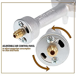 GasOne 50250+2109 Gas ONE High Pressure Cast-Iron Burner Head with Brass Fitting Orifice