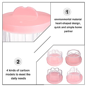 Hemoton 4pcs Egg Poacher Cups Egg Bites Mold Egg Steam Poacher Cooker Breakfast Cooking Utensil For Hard Boiled Poached Scrambled Eggs Kitchen Tools with Brush Pink