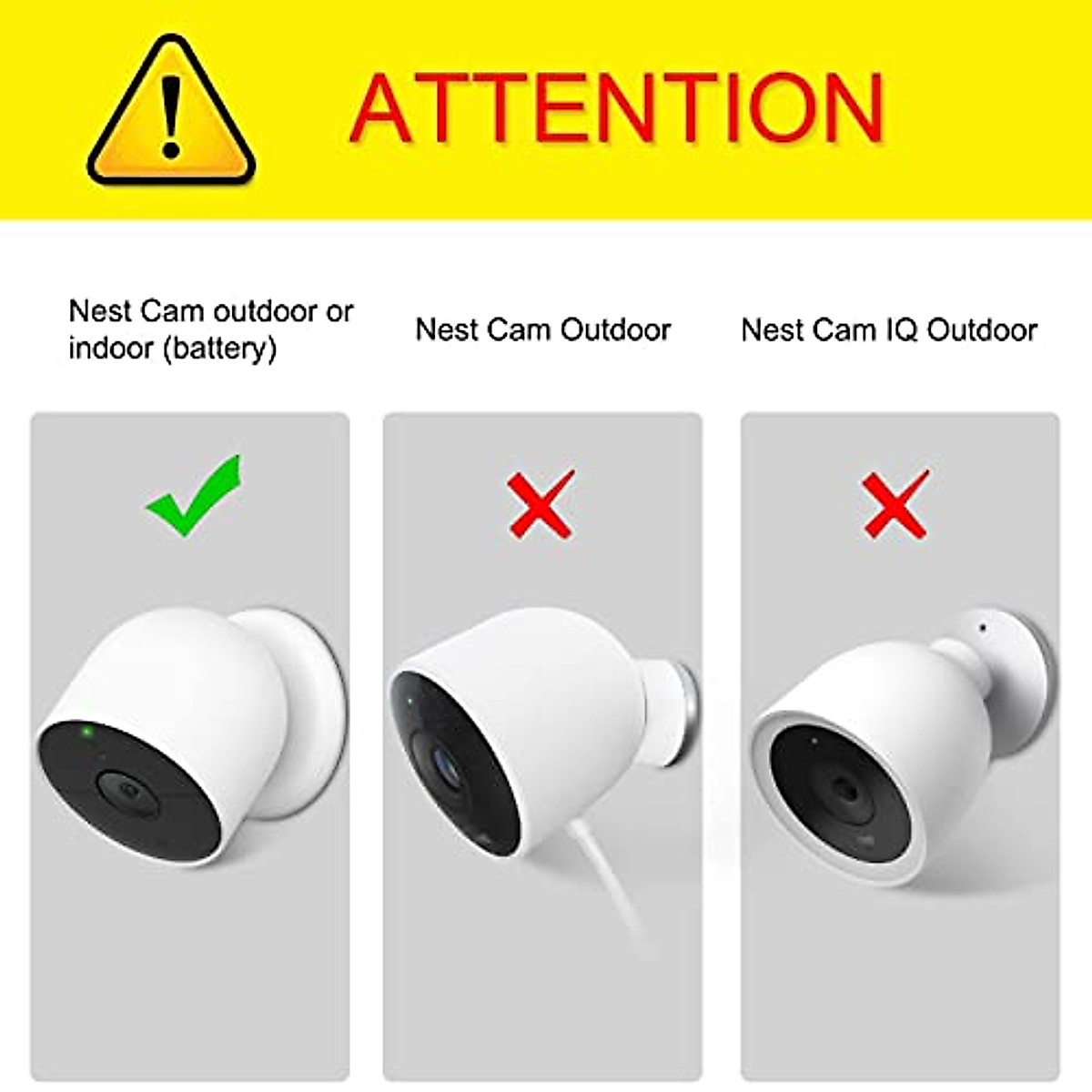 Fintie Silicone Skins Cover Compatible with Nest Cam Outdoor Or Indoor (Battery) 2021, Weather Protective Camouflaged Case for Nest Cam Battery Camera, Black
