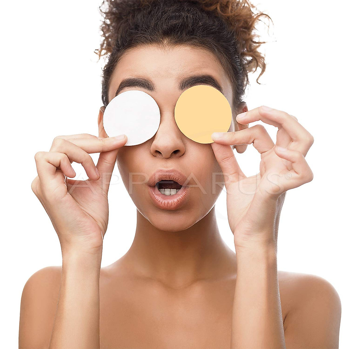 Facial Sponges - APPEARUS Compressed Natural Cellulose Face Sponge - Made in USA - Spa Sponges for Face Cleansing, Massage, Pore Exfoliating, Mask, Makeup Removal (50 Count) (Yellow)