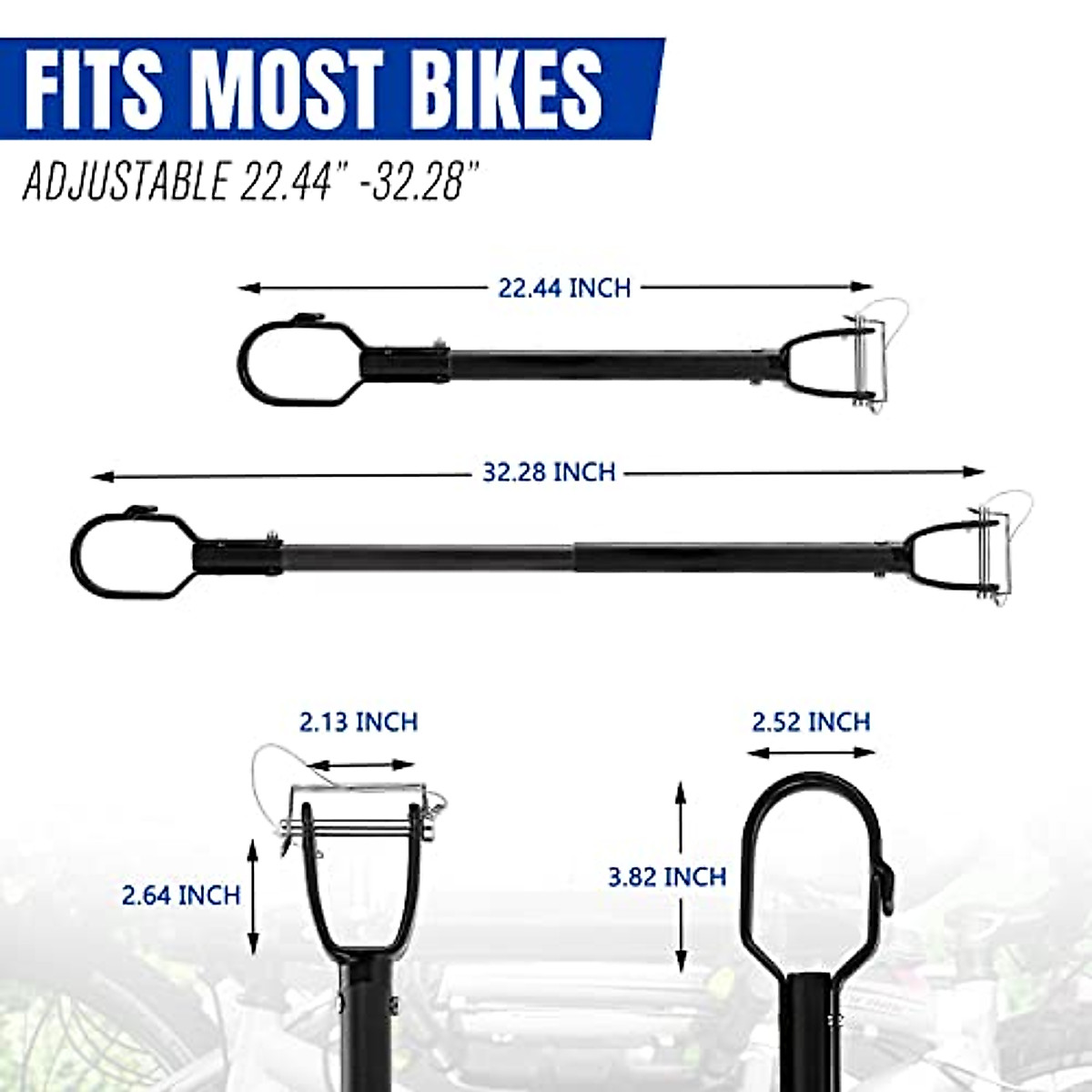 BUNKER INDUST E Bike Frame Adaptor Fits Up to 70lbs for E Bike Hitch Platform Rack