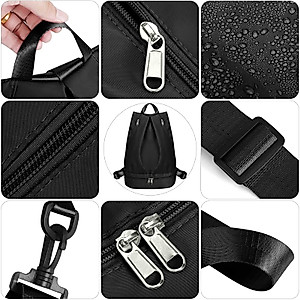 Perselief Women's Gym Backpack Waterproof Swimming Backpack with Shoe Compartment & Wet Pocket, Sports Travel Backpack Small Gym Bag