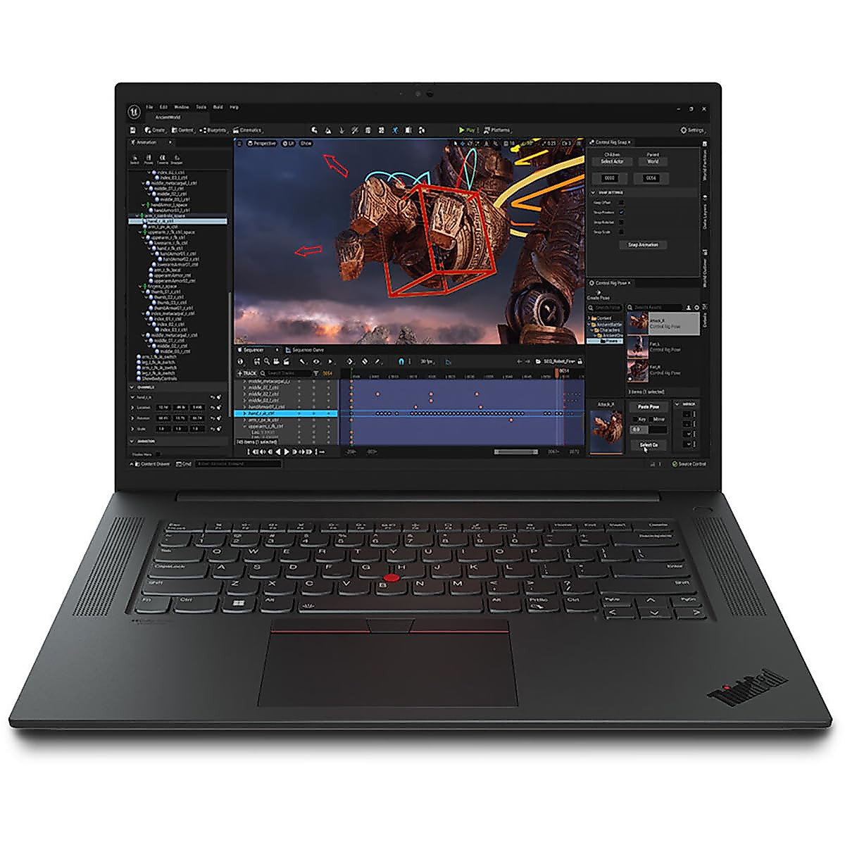 Lenovo ThinkPad P1 Gen 6 21FV001UUS 16" Mobile Workstation - WQXGA - 2560 x 1600 - Intel Core i9 13th Gen i9-13900H Tetradeca-core (14 Core) 2.60 GHz - 32 GB Total RAM - 1 TB SSD - Black Paint